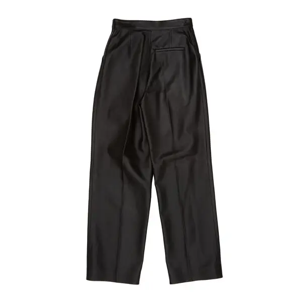 Bottega Veneta Shiny Wide-leg Leather Pants