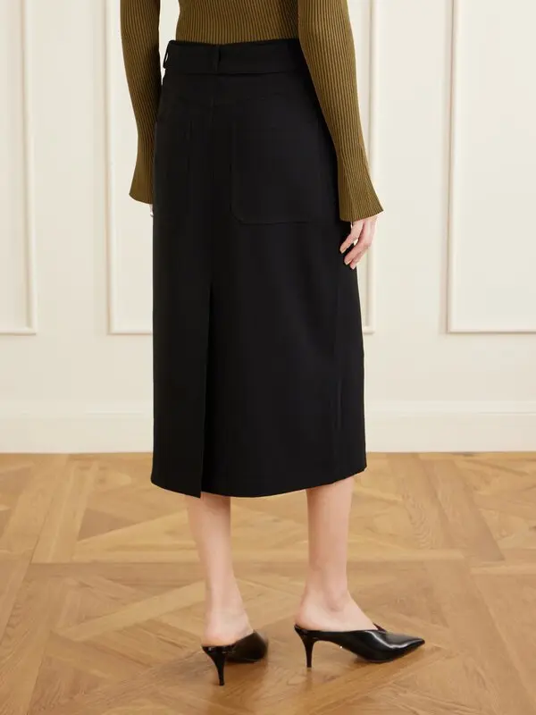 Proenza Schouler Carine Belted Midi Skirt