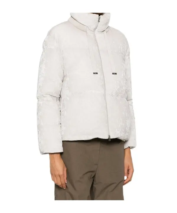 Herno Quilted Crushed-velvet Jacket