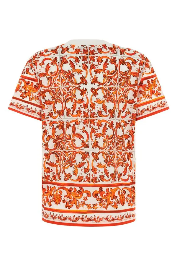 Dolce & Gabbana Majolica Print Crewneck T-shirt