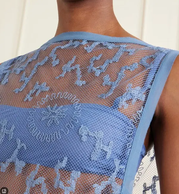 SIR. Embroidered Tulle Vest