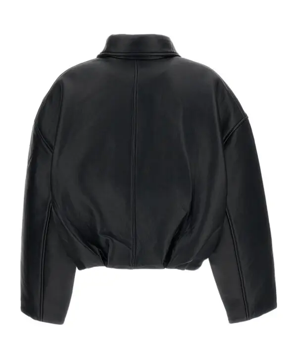 ROTATE BY BIRGER CHRISTENSEN Long-sleeved Leather Jacket