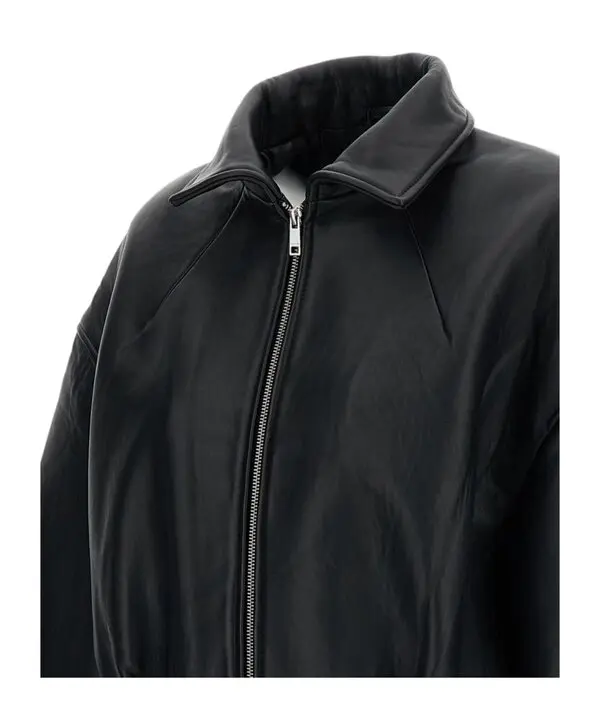 ROTATE BY BIRGER CHRISTENSEN Long-sleeved Leather Jacket