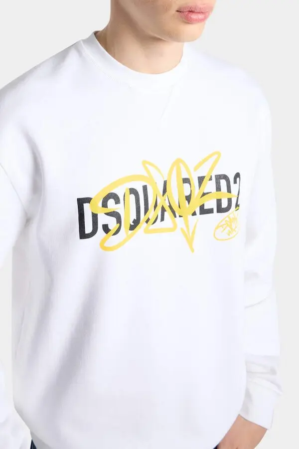Dsquared2 Graffiti Cool Fit Crewneck