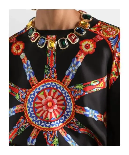 Dolce & Gabbana Carretto Print Jersey T-shirt