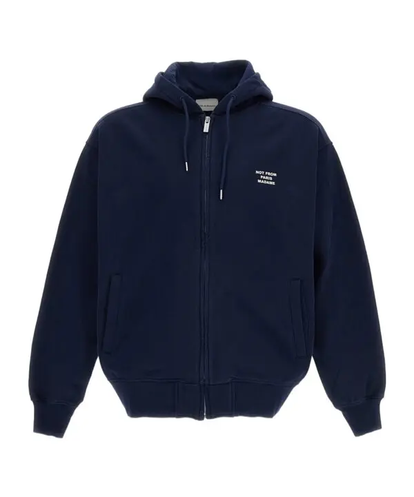 Drole De Monsieur Not From Paris Madame" Drawstring Hoodie