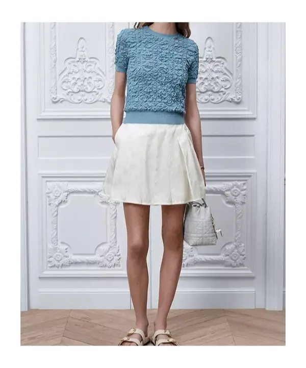 Dior Macrocannage Short-sleeved Sweater