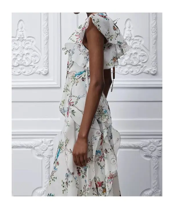Dior Dioriviera Long Ruffled Dress