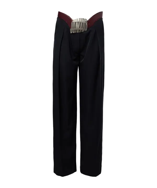 JEAN PAUL GAULTIER Casual Trousers With Belt Trim