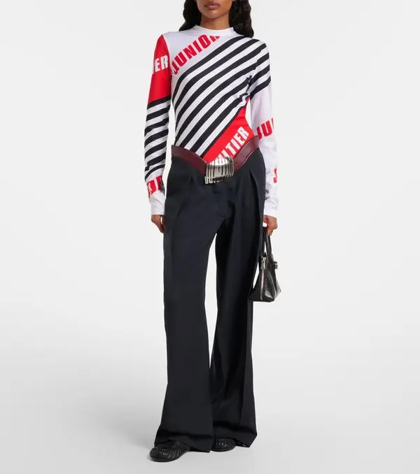 JEAN PAUL GAULTIER Casual Trousers With Belt Trim