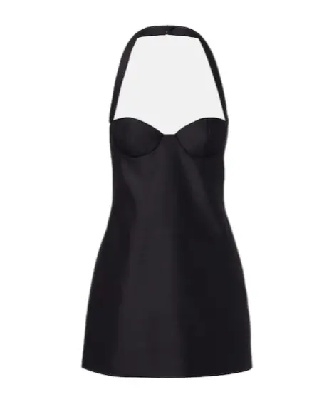 Magda Butrym Halterneck Wool-blend Bustier Dress