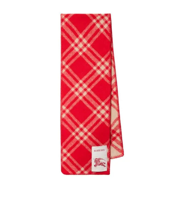 Burberry Check Wool Scarf