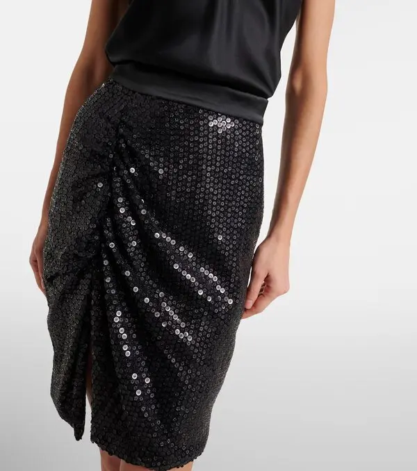 VIVIENNE WESTWOOD Panther Sequined Midi Skirt