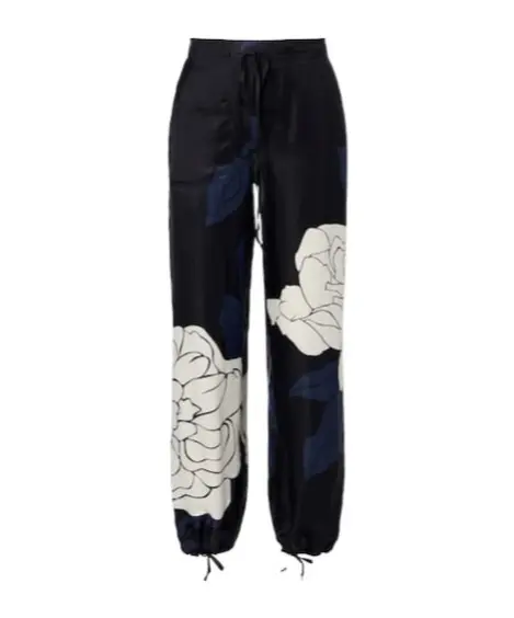 Victoria Beckham Floral Twill Cargo Pants