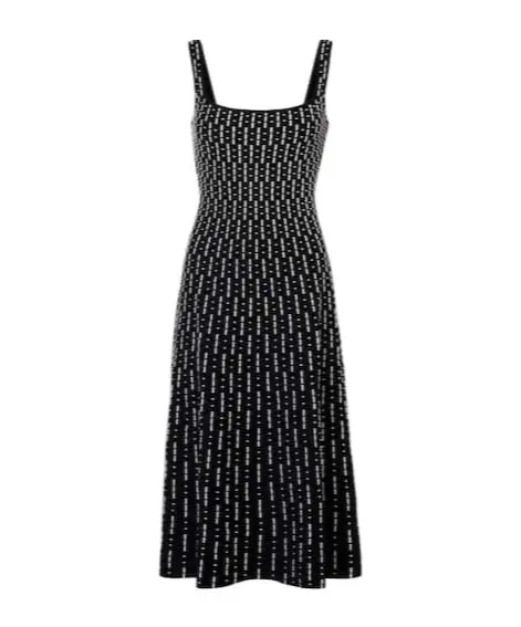 Staud Ellison Compact Knit Midi Dress