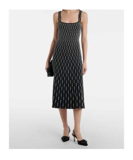 Staud Ellison Compact Knit Midi Dress