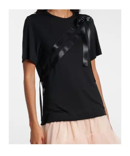 Simone Rocha Bow-detail Jersey T-shirt