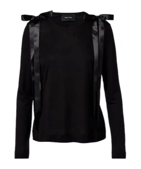 Simone Rocha Bow-detail Jersey Top