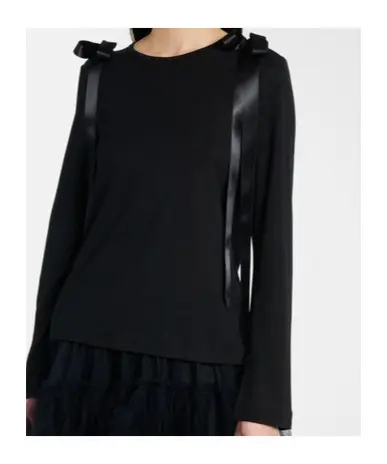 Simone Rocha Bow-detail Jersey Top
