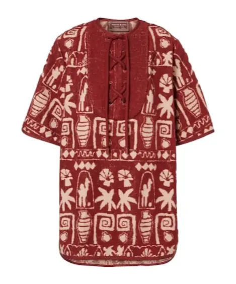 ALEMAIS X Lrnce Maya Cotton Minidress - Red