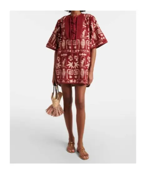 ALEMAIS X Lrnce Maya Cotton Minidress