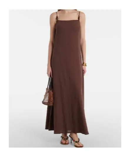 Staud Laura Cotton Gauze Maxi Dress