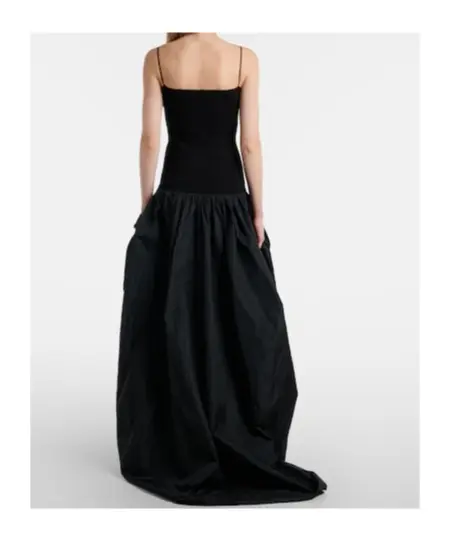 Stella McCartney Asymmetrical Crêpe And Jersey Gown