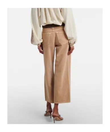Ag Cropped Wide-leg Jeans