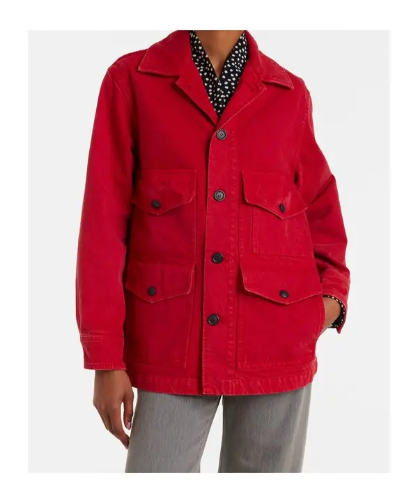 NILI LOTAN Leroy Cotton Canvas Jacket