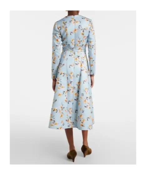 EMILIA WICKSTEAD Floral Print Midi Dress