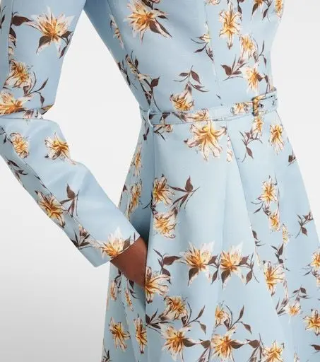 EMILIA WICKSTEAD Floral Print Midi Dress