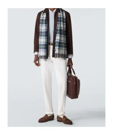 Dunhill Tartan Cashmere Scarf