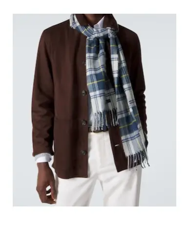Dunhill Tartan Cashmere Scarf