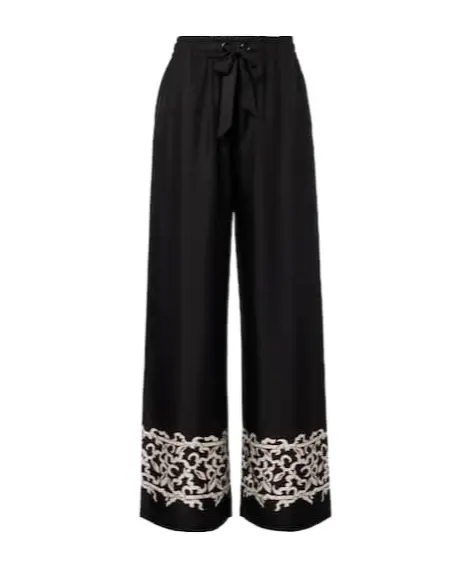 Rebecca Vallance Silk Wide-leg Pants