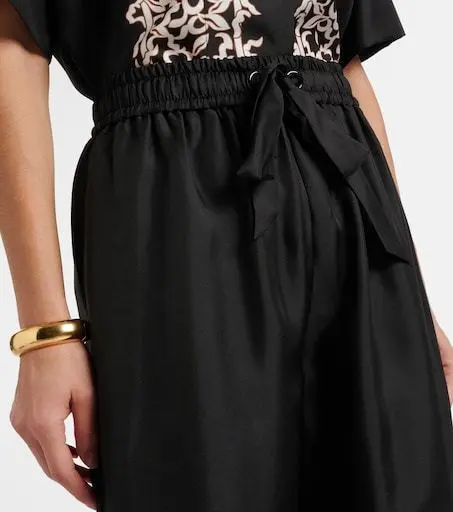 Rebecca Vallance Silk Wide-leg Pants