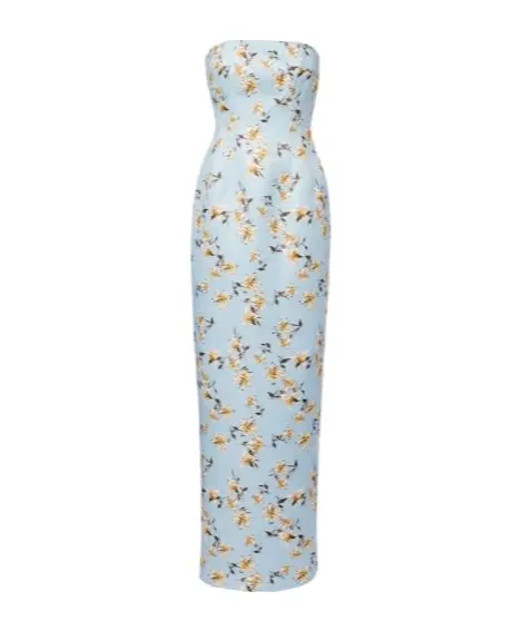 EMILIA WICKSTEAD Laelia Floral Gown - Blue