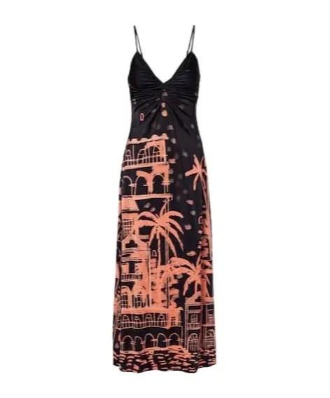 Johanna Ortiz Printed Jersey Maxi Dress