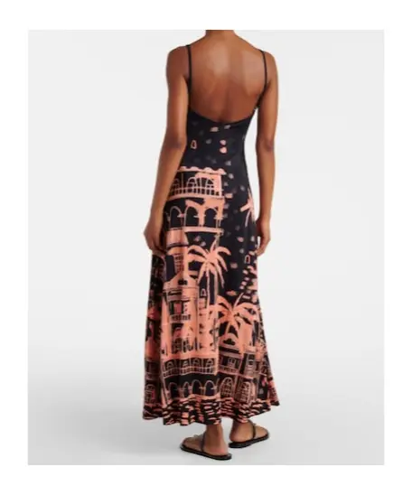 Johanna Ortiz Printed Jersey Maxi Dress