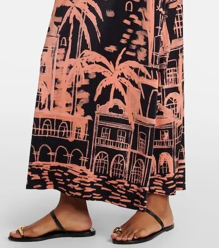 Johanna Ortiz Printed Jersey Maxi Dress