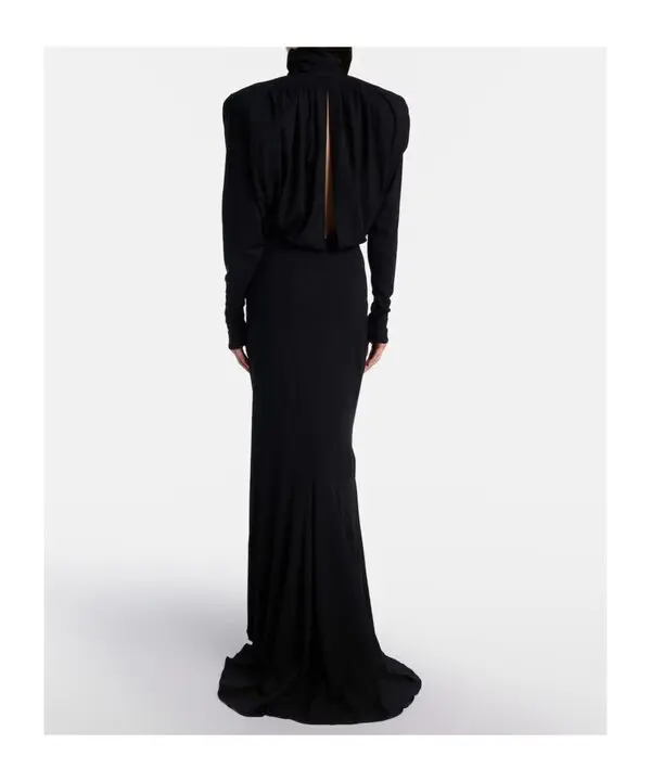 MUGLER Draped Knit Dress