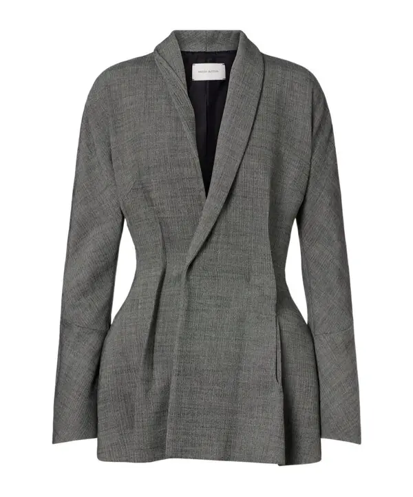 Magda Butrym Draped Wool-blend Blazer