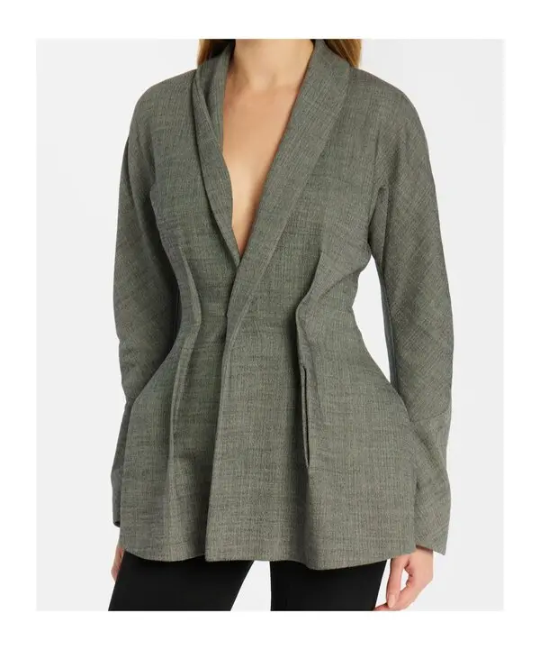 Magda Butrym Draped Wool-blend Blazer