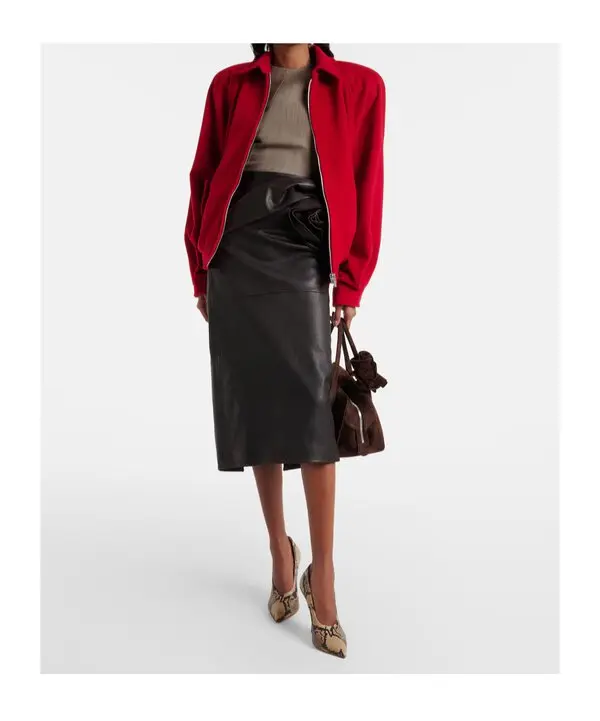 Magda Butrym Wool Bomber Jacket