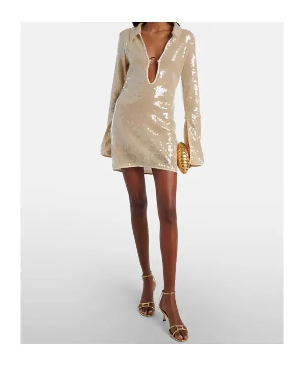 Oseree Sequined Mini Dress