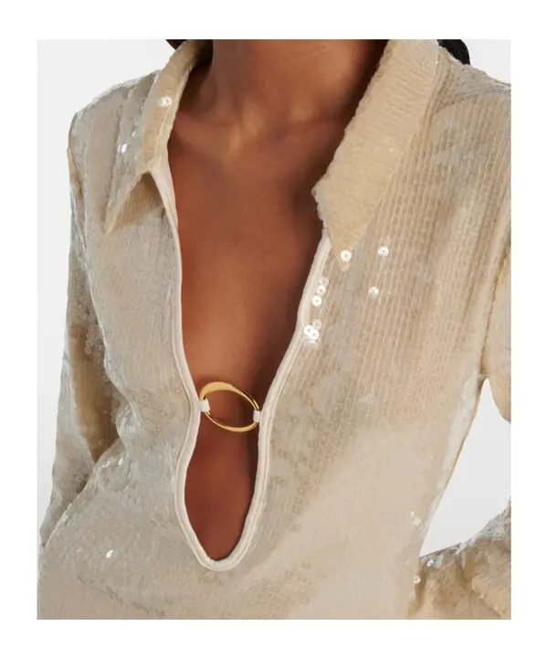 Oseree Sequined Mini Dress
