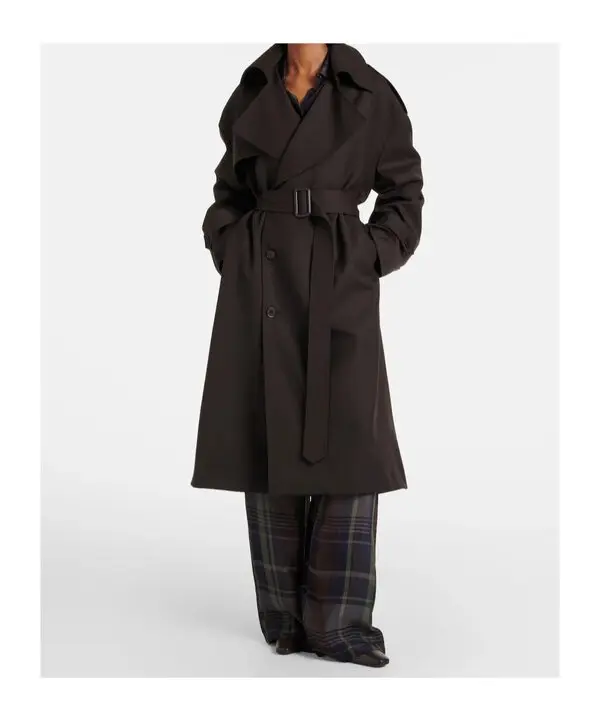 THE FRANKIE SHOP Dursley Belted Double-breasted Trench Coat