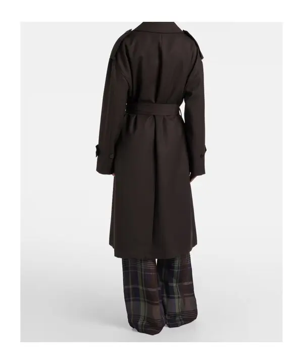 THE FRANKIE SHOP Dursley Belted Double-breasted Trench Coat