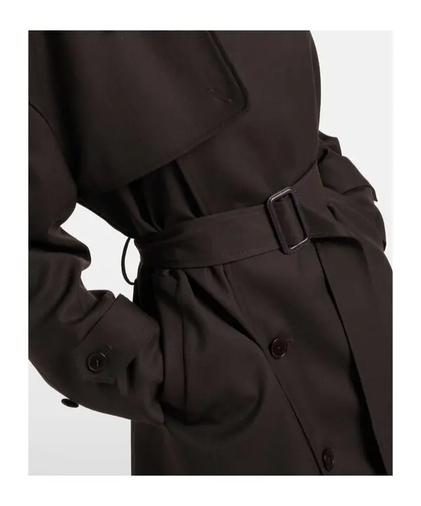 THE FRANKIE SHOP Dursley Belted Double-breasted Trench Coat