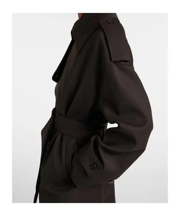 THE FRANKIE SHOP Dursley Belted Double-breasted Trench Coat