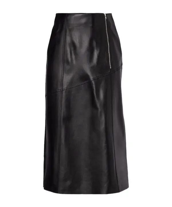 Victoria Beckham Leather Pencil Skirt